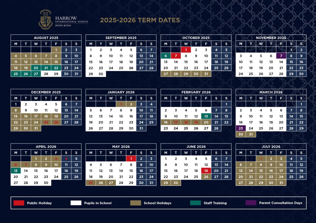 Term Dates - Harrow International School Hong Kong